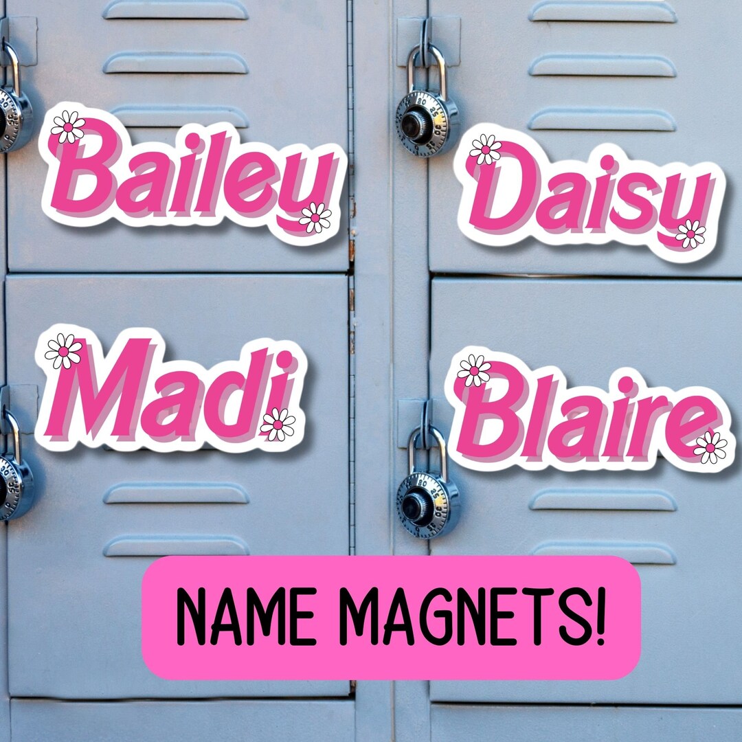 Locker Name Magnet, Custom Name Magnet, Personalized Magnet, Name ...