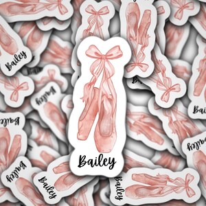 Custom Name Ballerina Sticker, Ballet Sticker, Dance Sticker, Dance Mom ...
