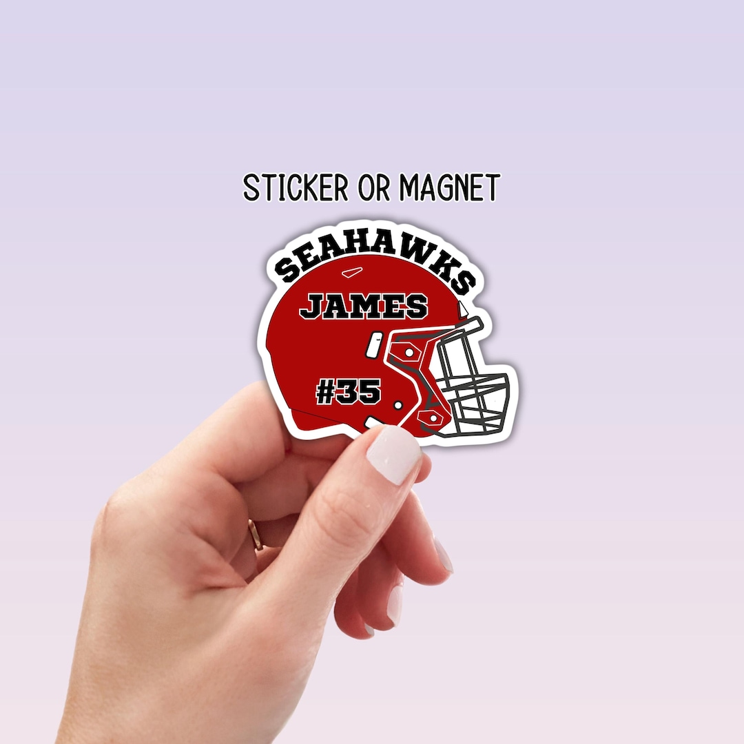 Football Sticker Helmet Football Team Gifts Football Team Names ...