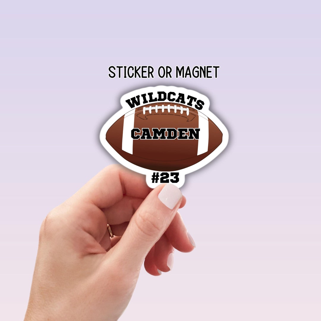 Football Sticker Helmet Football Team Gifts Football Team Names ...