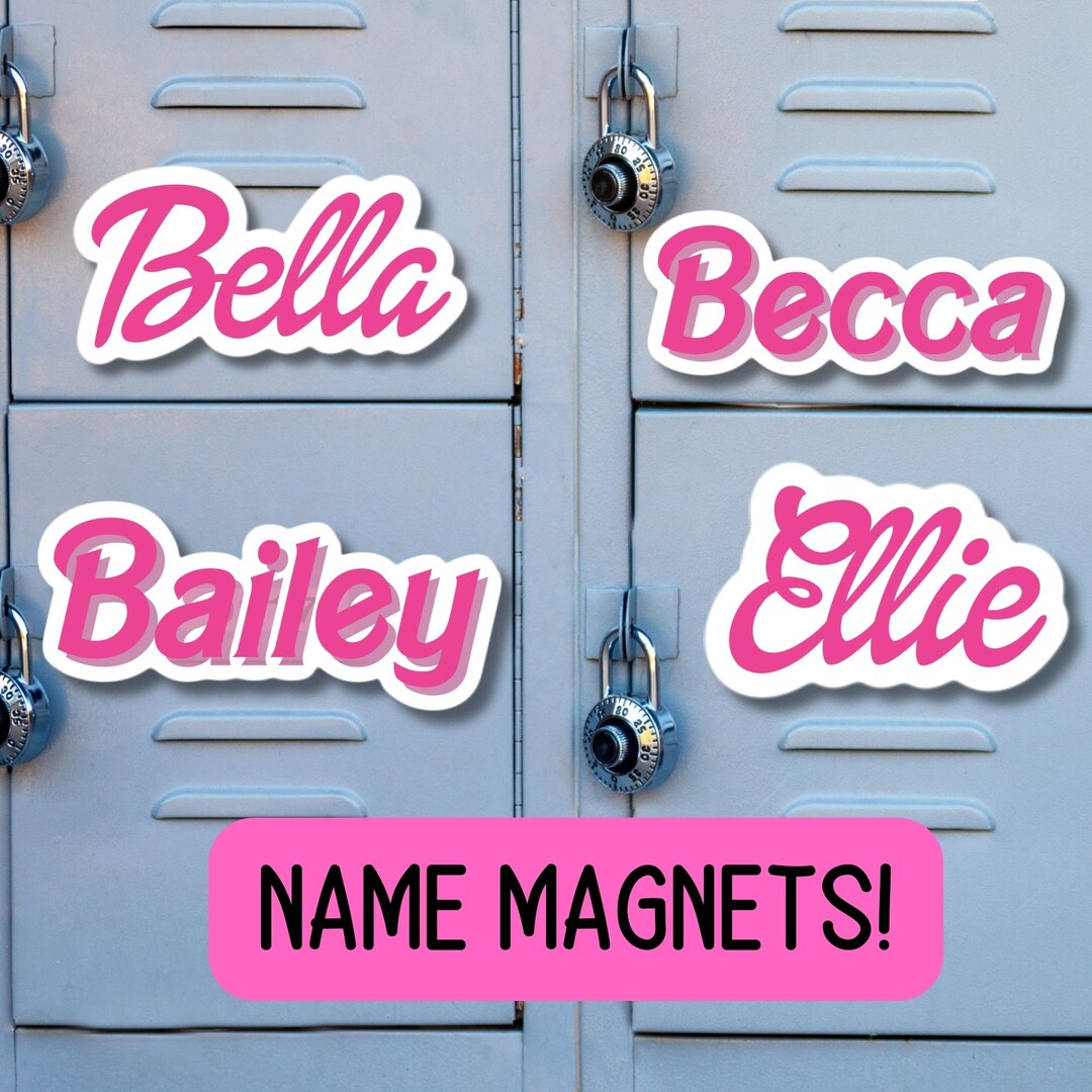 Locker Name Magnet, Custom Name Magnet, Personalized Magnet, Name ...