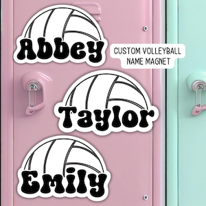 Volleyball Magnet Volleyball Team Custom Personalized School Locker ...