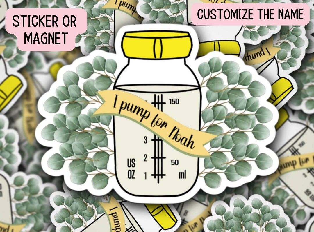 Breastfeeding Gift, Personalized Breastfeeding Sticker, Breastmilk ...