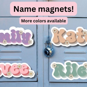 Locker Name Magnet, Custom Name Magnet, Personalized Magnet, Name ...