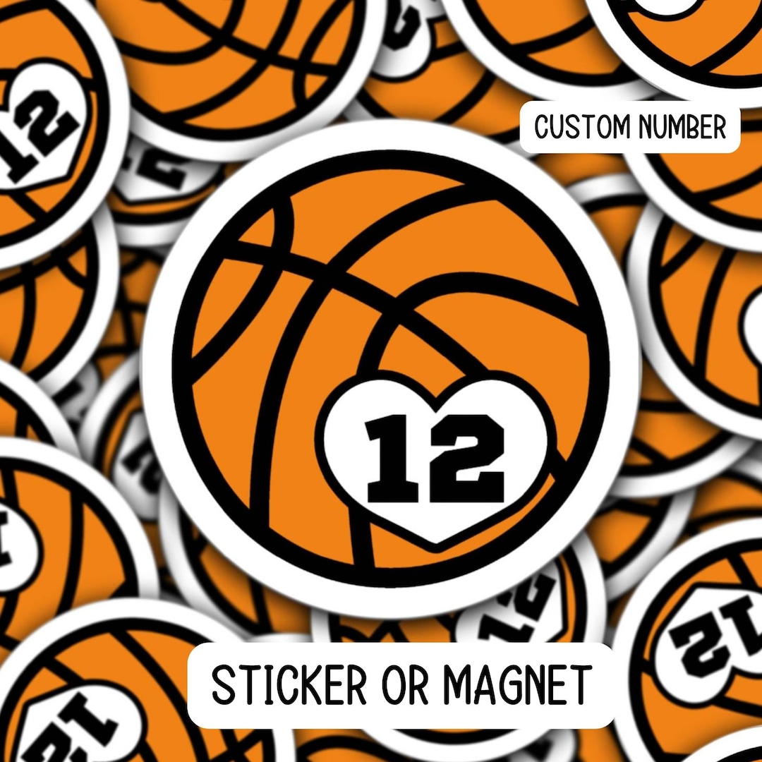 Custom Basketball Sticker, Basketball Team Gifts, Basketball Team Names ...