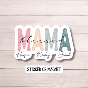 Personalized Mama Sticker Name Sticker Mother Boho Sticker Mom Sticker ...