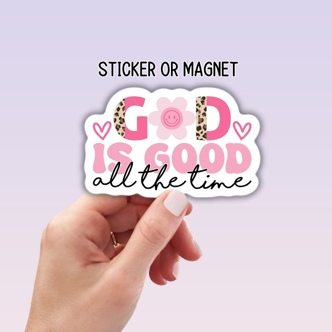 God is Good Sticker Faith Jesus Sticker Retro Bible Sticker Faith ...