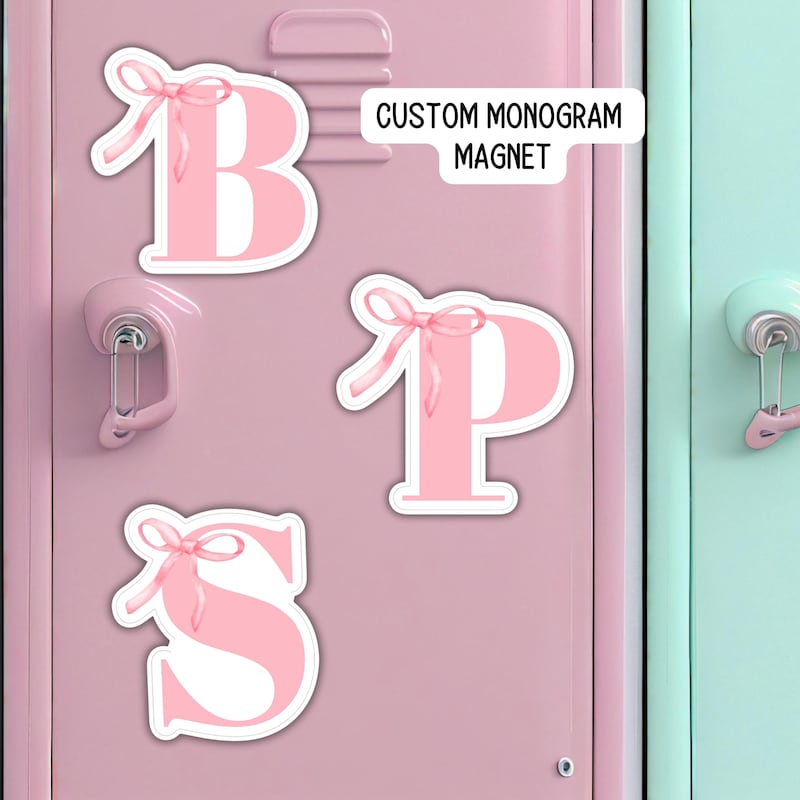 Pink Bow Fridge Magnet - Etsy