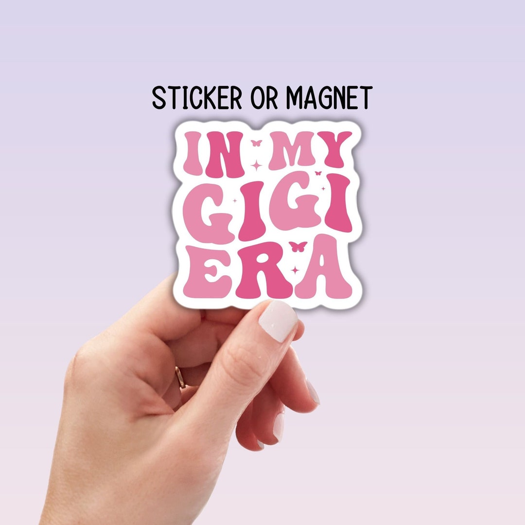 In My Gigi Era, Gigi Gift, Retro Wavy Font, Best Gigi, Cute Gigi Gift ...