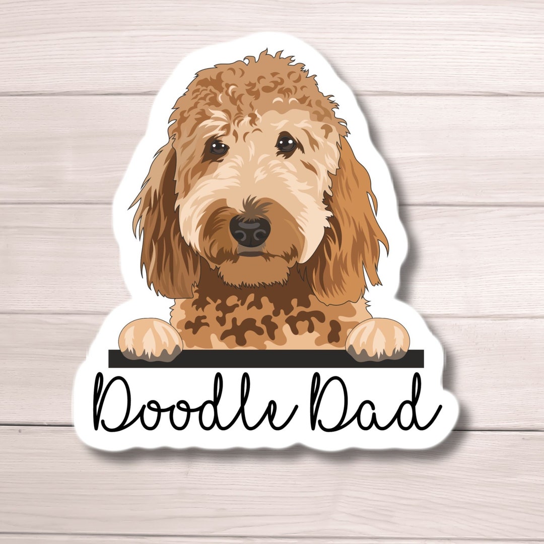 Doodle Sticker, Golden Doodle Sticker, Goldendoodle Sticker ...