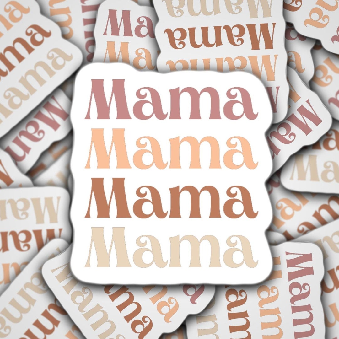 Mama Aesthetic Sticker, Mama Sticker, Pink Mom Sticker, Mother Journal ...