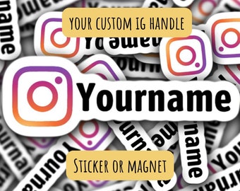 Custom Instagram User Name - Etsy