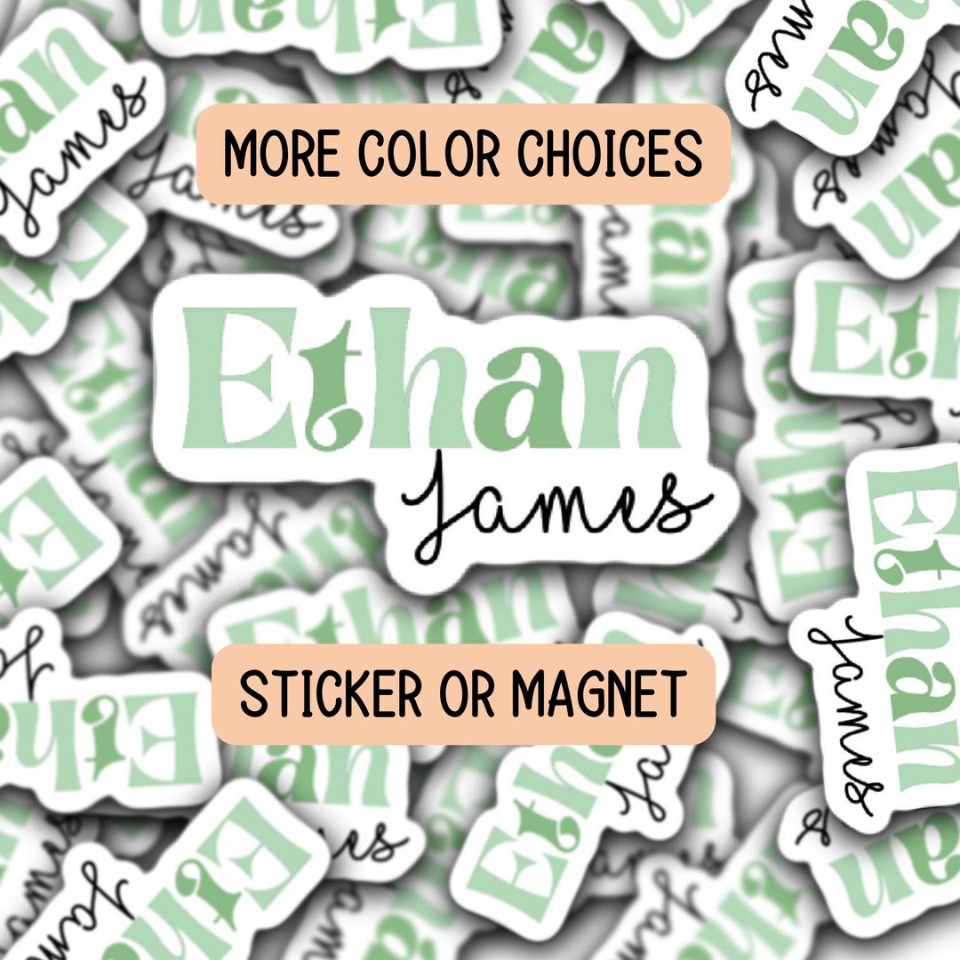 Custom Name Sticker Name Label Kids Name Sticker Name Sticker ...