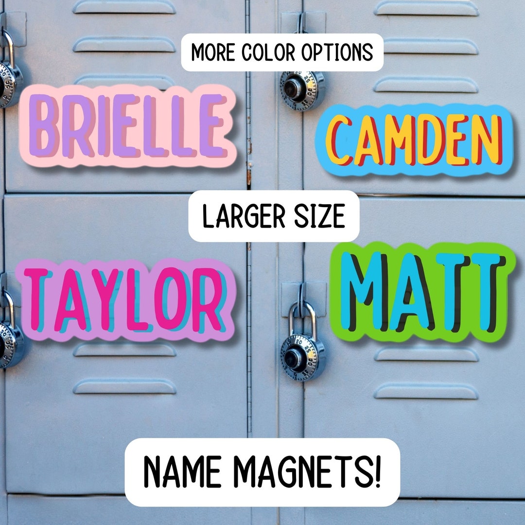 Locker Magnet Custom Name Magnet, Personalized Magnet, Name Magnet ...