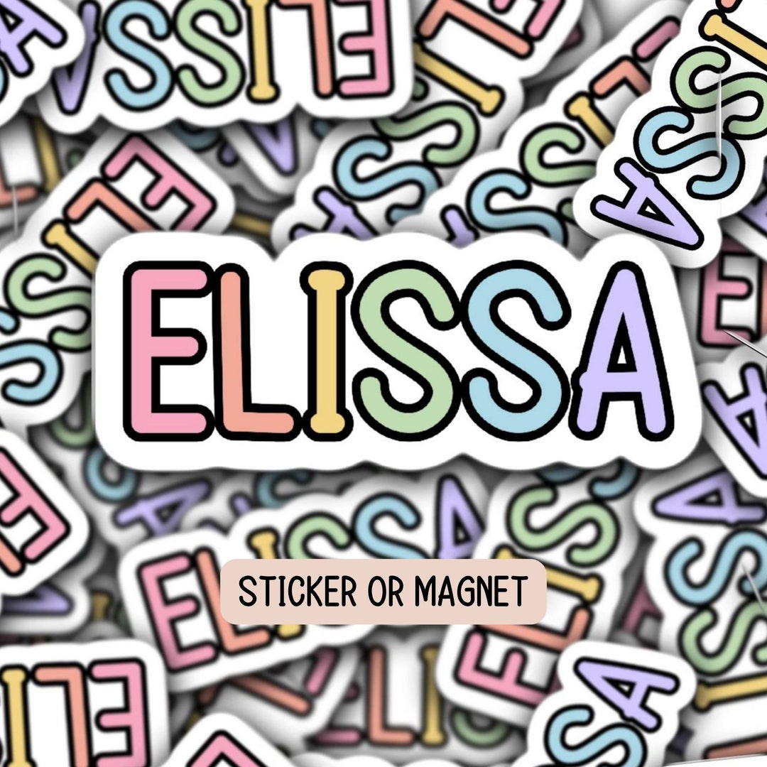 Kids Name Sticker Custom Name Sticker Personalized Custom Name Stickers ...