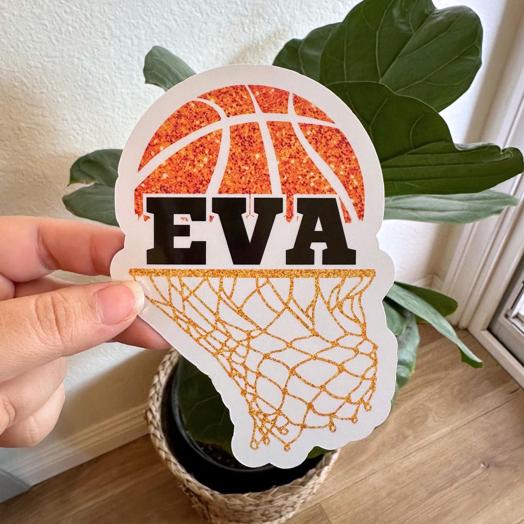 Custom Name Basketball Sticker, Basketball Team Gifts, Basketball Team ...
