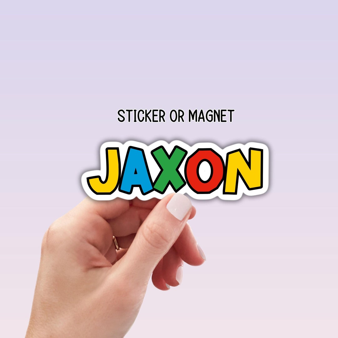 Video Game Name Sticker, Gaming Sticker, Boys Name Sticker, Water ...