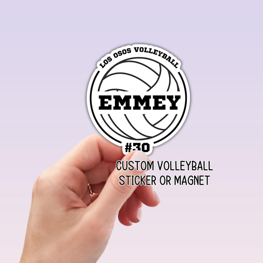 Volleyball Magnet Volleyball Team Custom Personalized School Locker ...