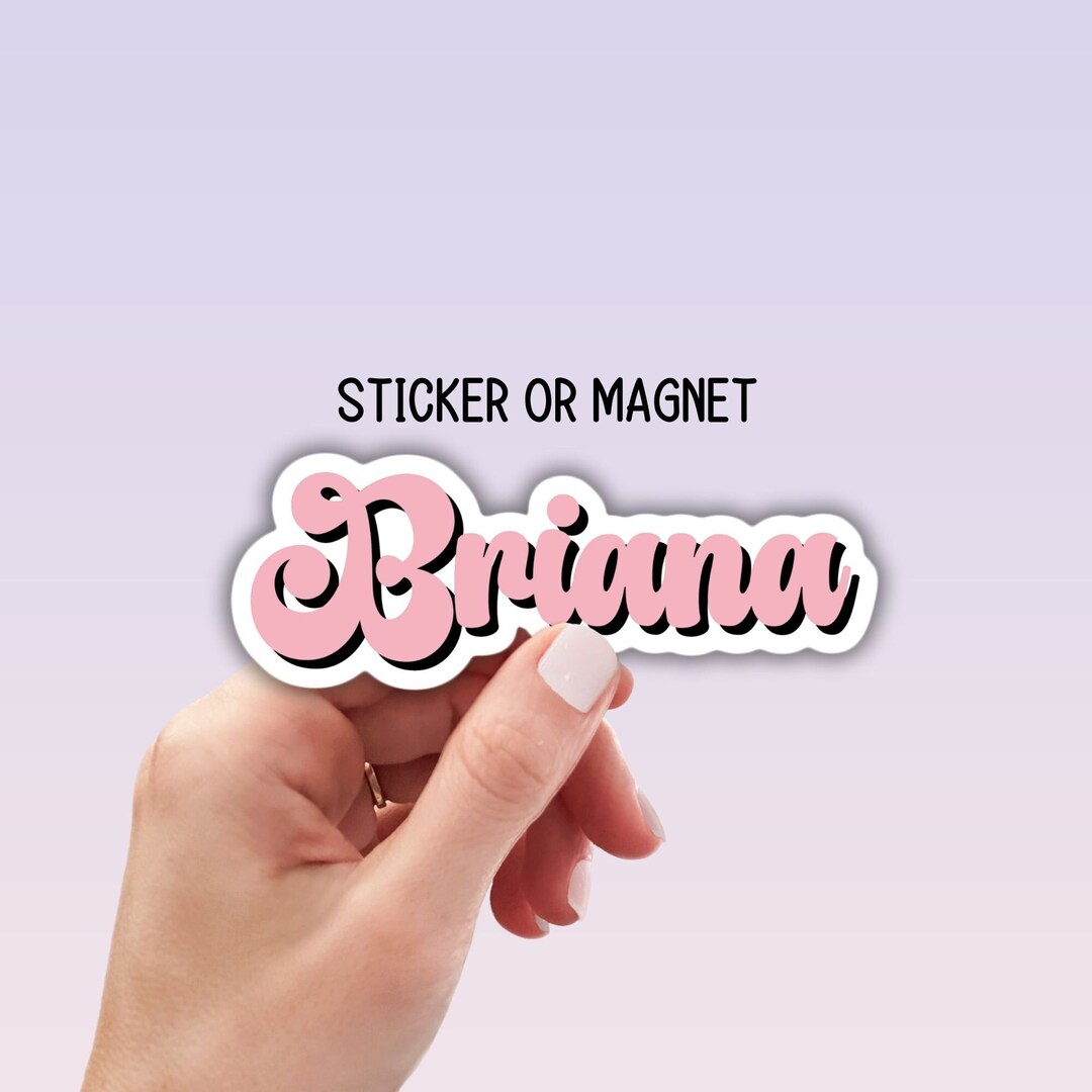 Retro Font Name Sticker Water Bottle Name Sticker Owala Water Bottle ...