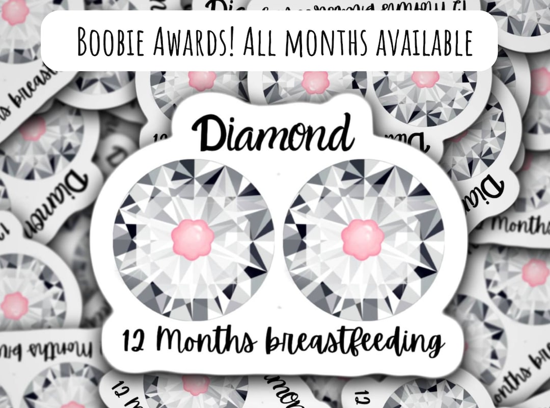 Breastfeeding Award Milestone Nursing Months Pump Awards Sticker Eat ...