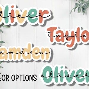 Personalized Name Stickers, Custom Name Stickers, Aesthetic Stickers ...