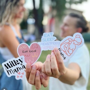 Breastfeeding Milestone Stickers, Nursing Mama Stickers, Water Bottle ...