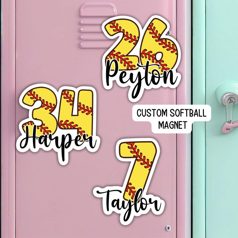 Locker Softball Names - Etsy