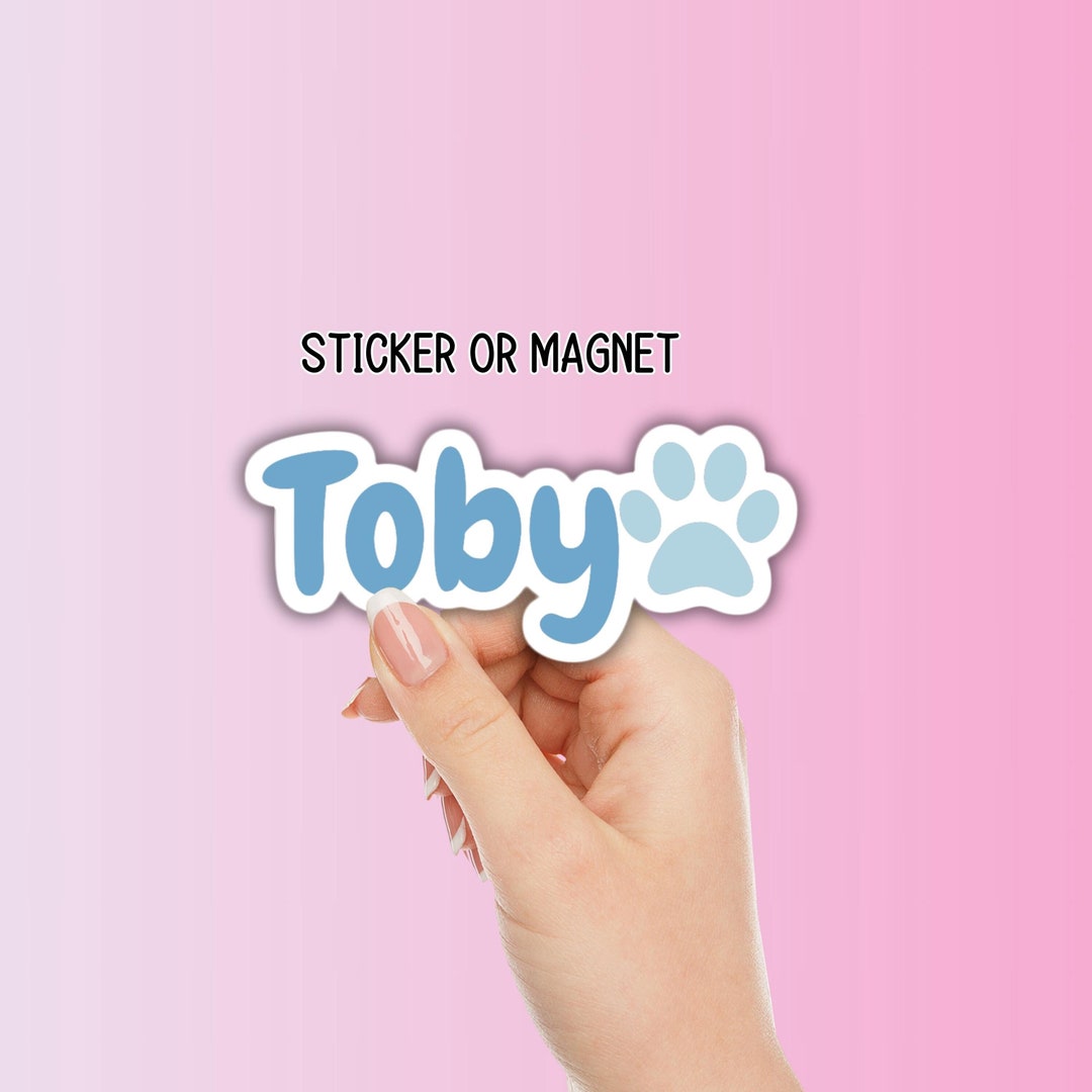 Custom Pet Name Sticker Personalized Pet Sticker Dog Name Sticker Cat ...