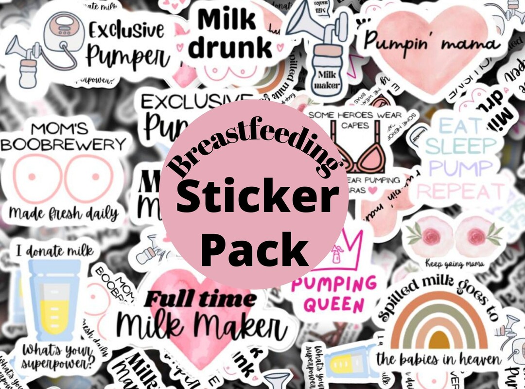 Breastfeeding Stickers Pack, Sticker Deal, Liquid Gold, Pumping Mama ...