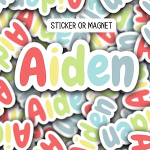 Kids Name Sticker Water Bottle Name Sticker Tumbler Cup Name Sticker ...