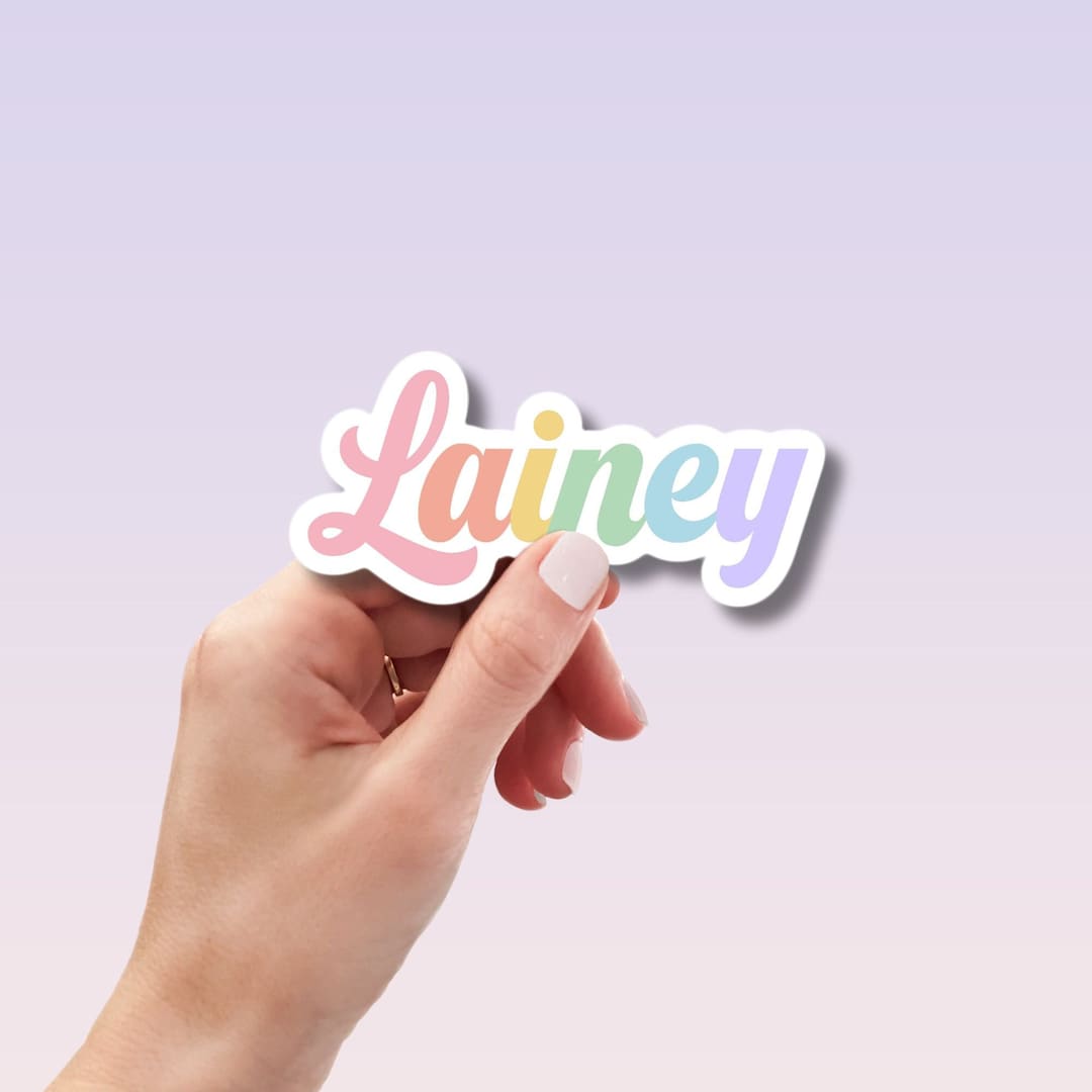 Custom Name Sticker Custom Font Name Sticker Kids Name Sticker ...