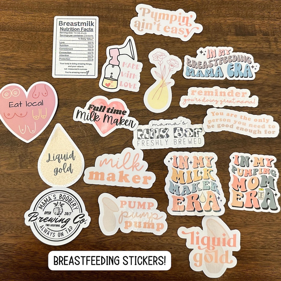Breastfeeding Stickers Breastfeeding Mama Nursing Stickers ...