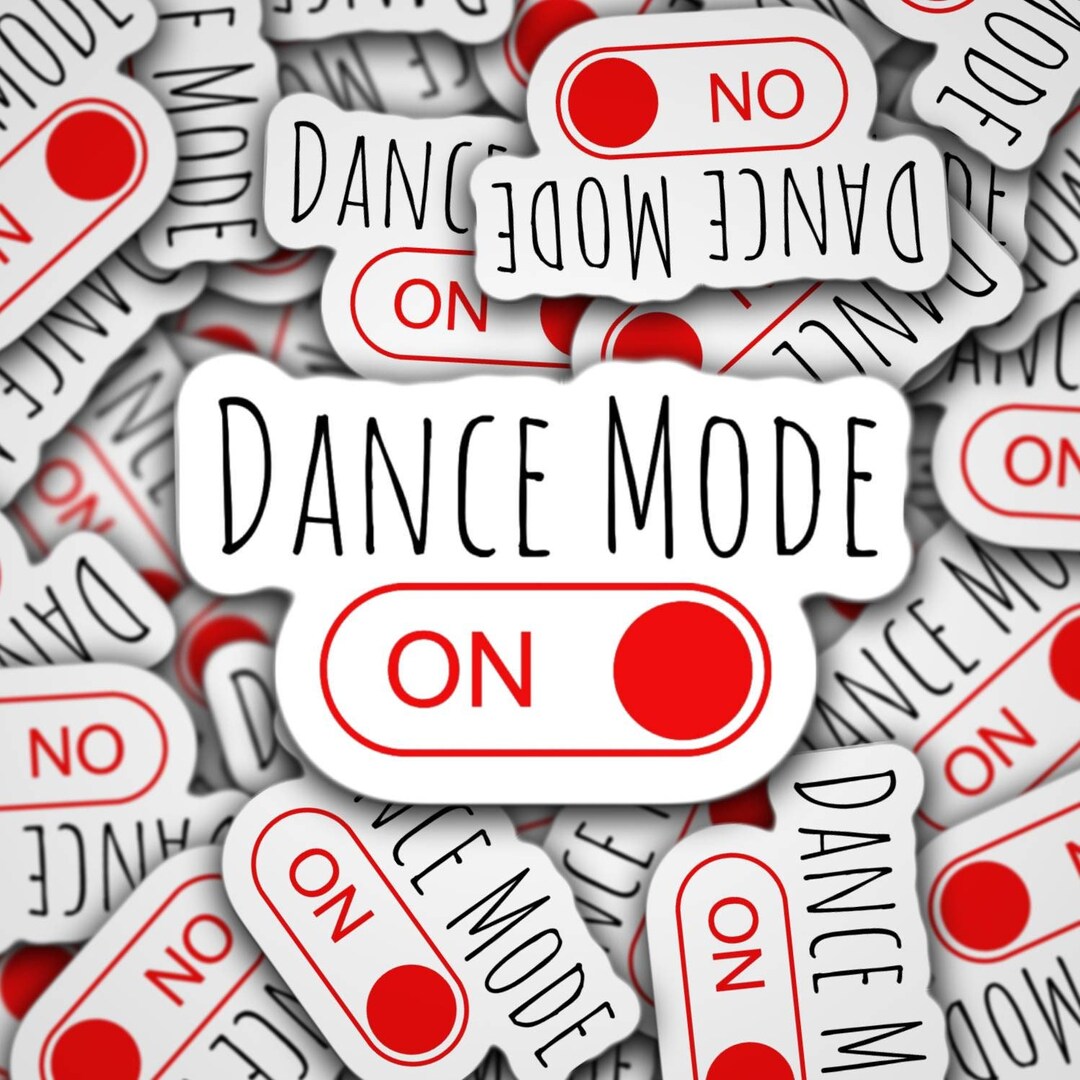 Dance Mode on Sticker, Dance Magnet, Dancer, Ballet, Ballerina, Dance ...
