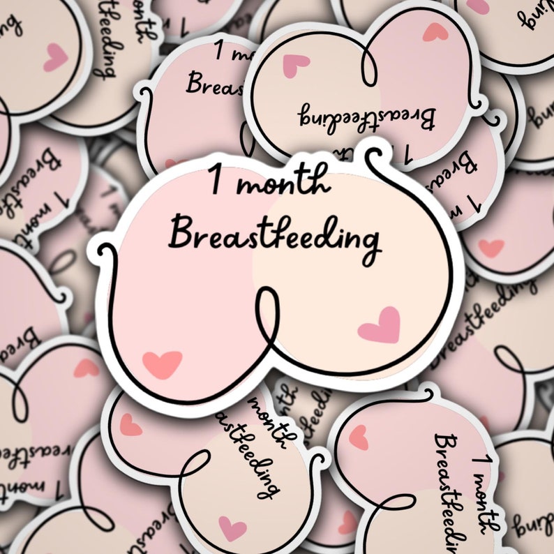 Breastfeeding Milestone Stickers Nursing Mama Stickers Water - Etsy