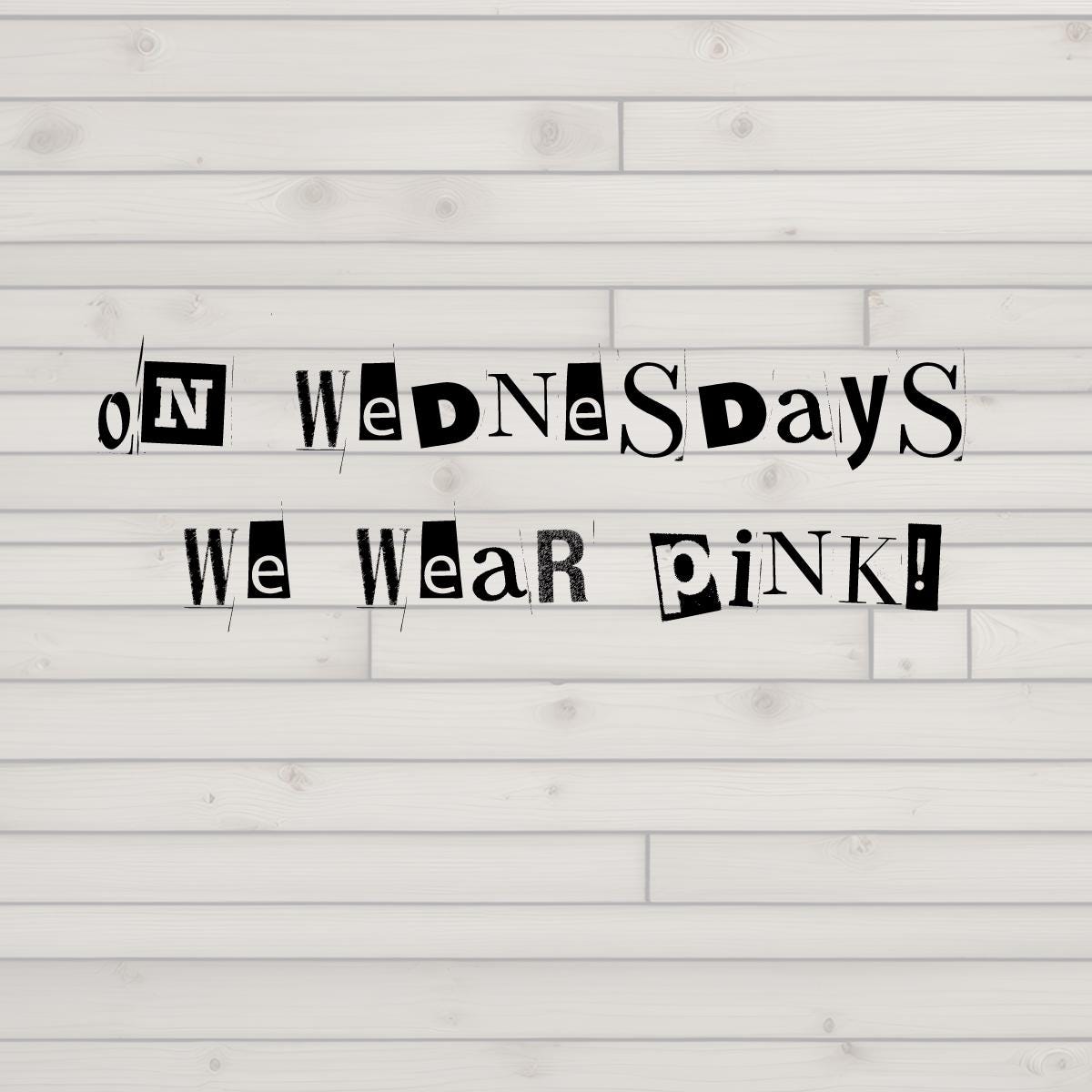 On Wednesdays We Wear Pink SVG - Etsy