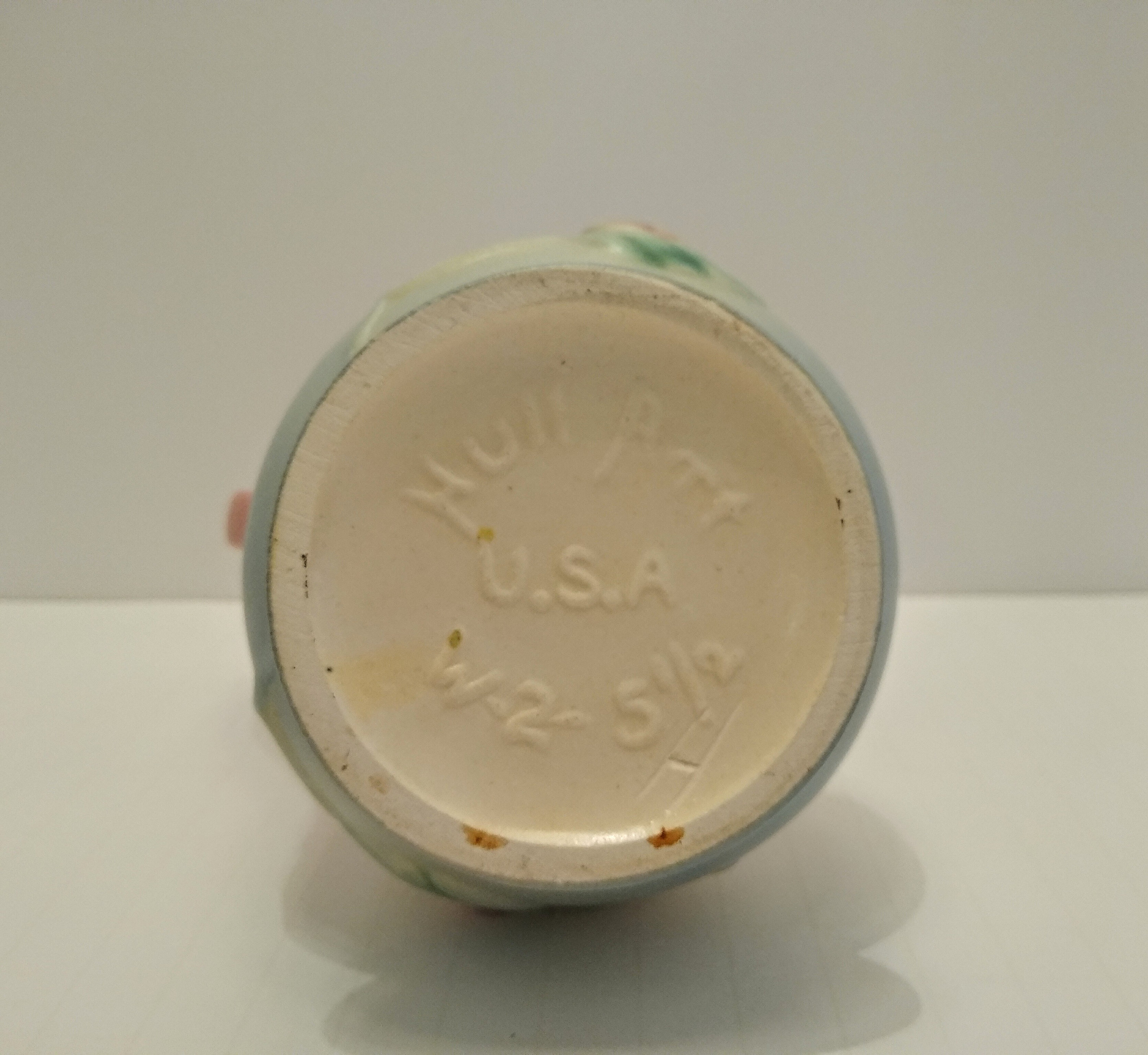 Hull Art Pottery Vase/pitcher, W-2-5 1/2, Trillium Floral Pattern ...