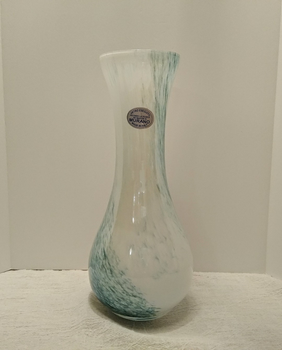 Vintage Murano Style Vase, Made in Italy - Etsy