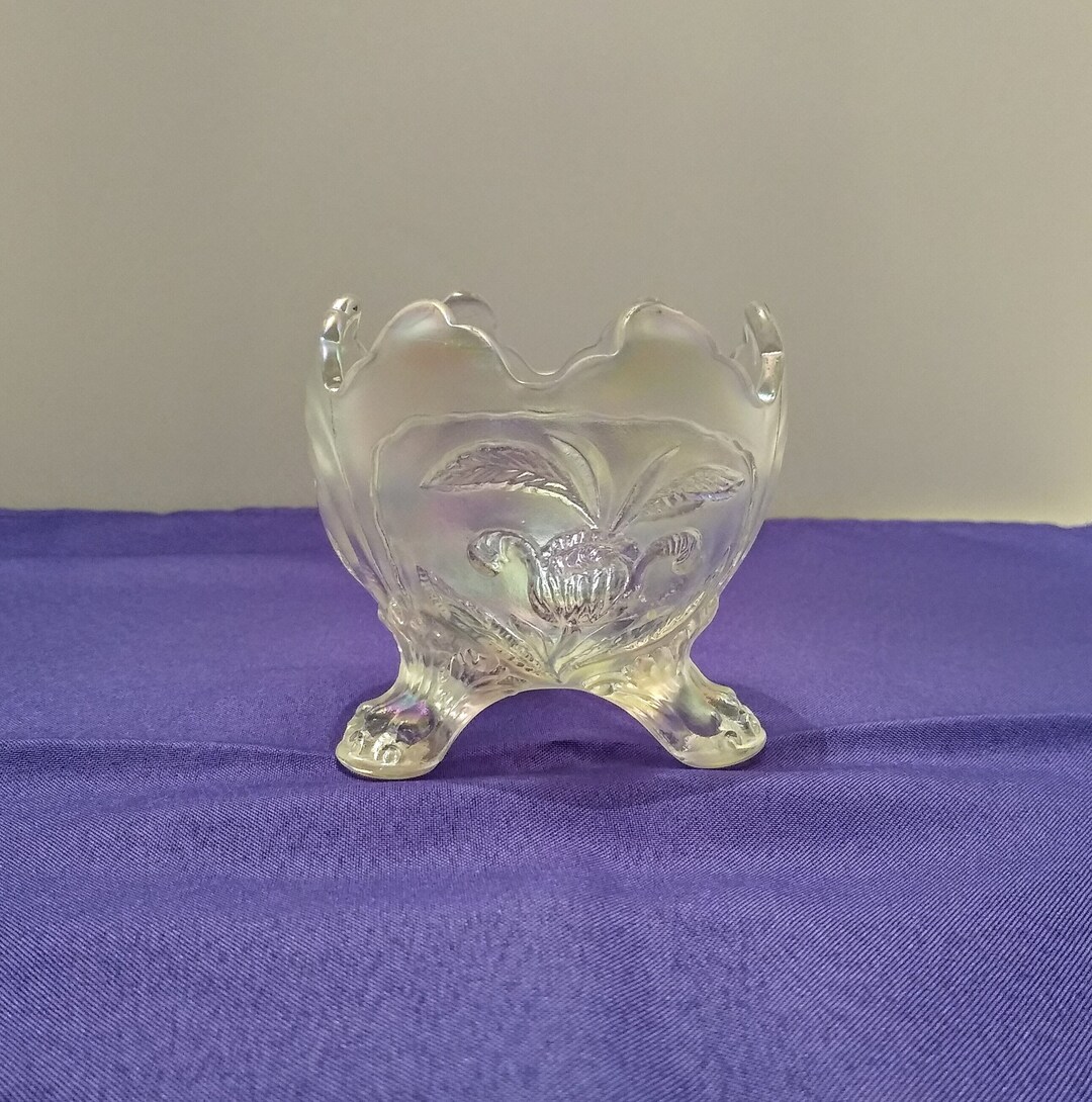 Imperial Glass Cambridge Everglades Footed Bowl - Etsy