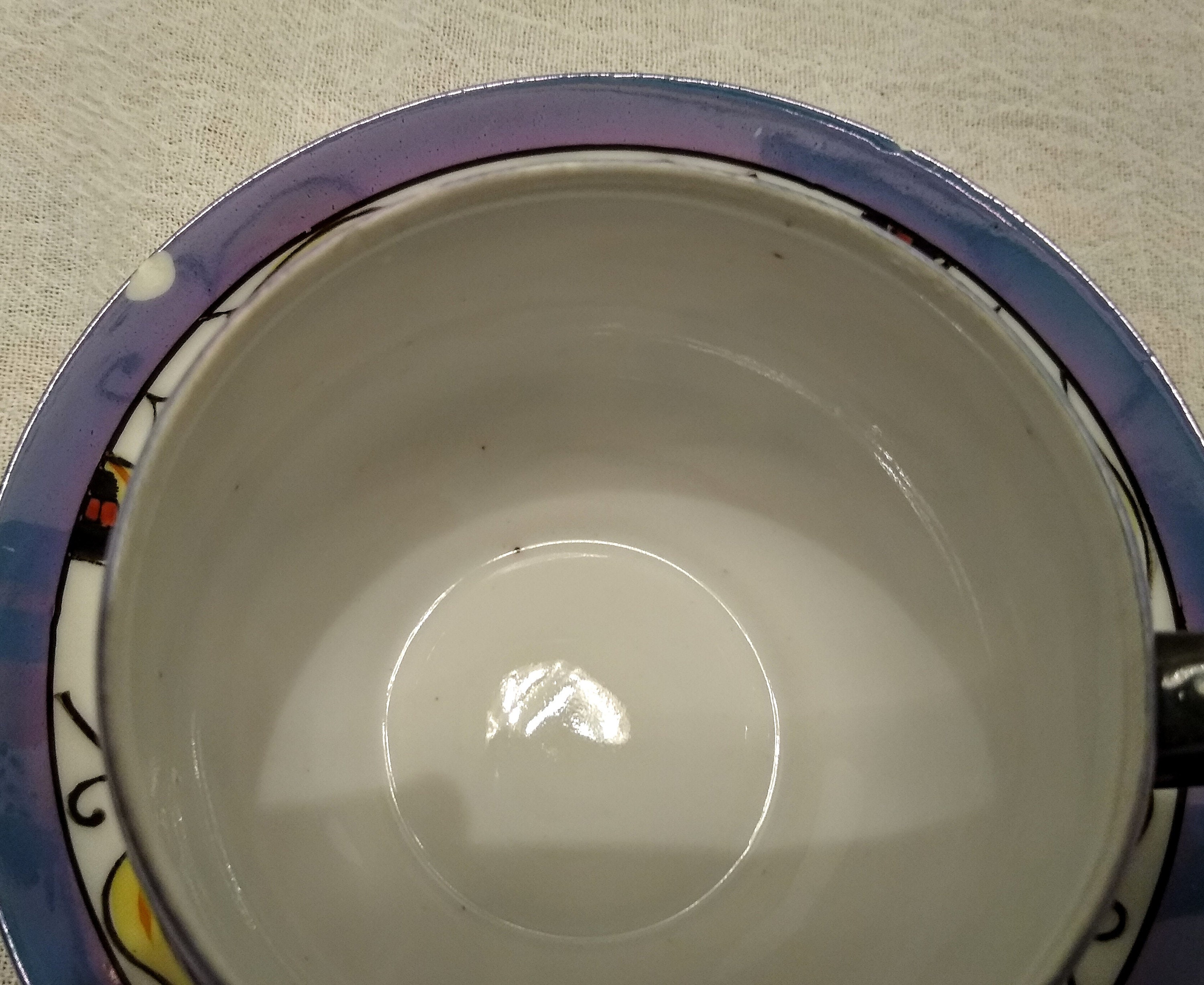 Chikaramachi Hand Painted Porcelain Lusterware Cups and Saucers - Etsy