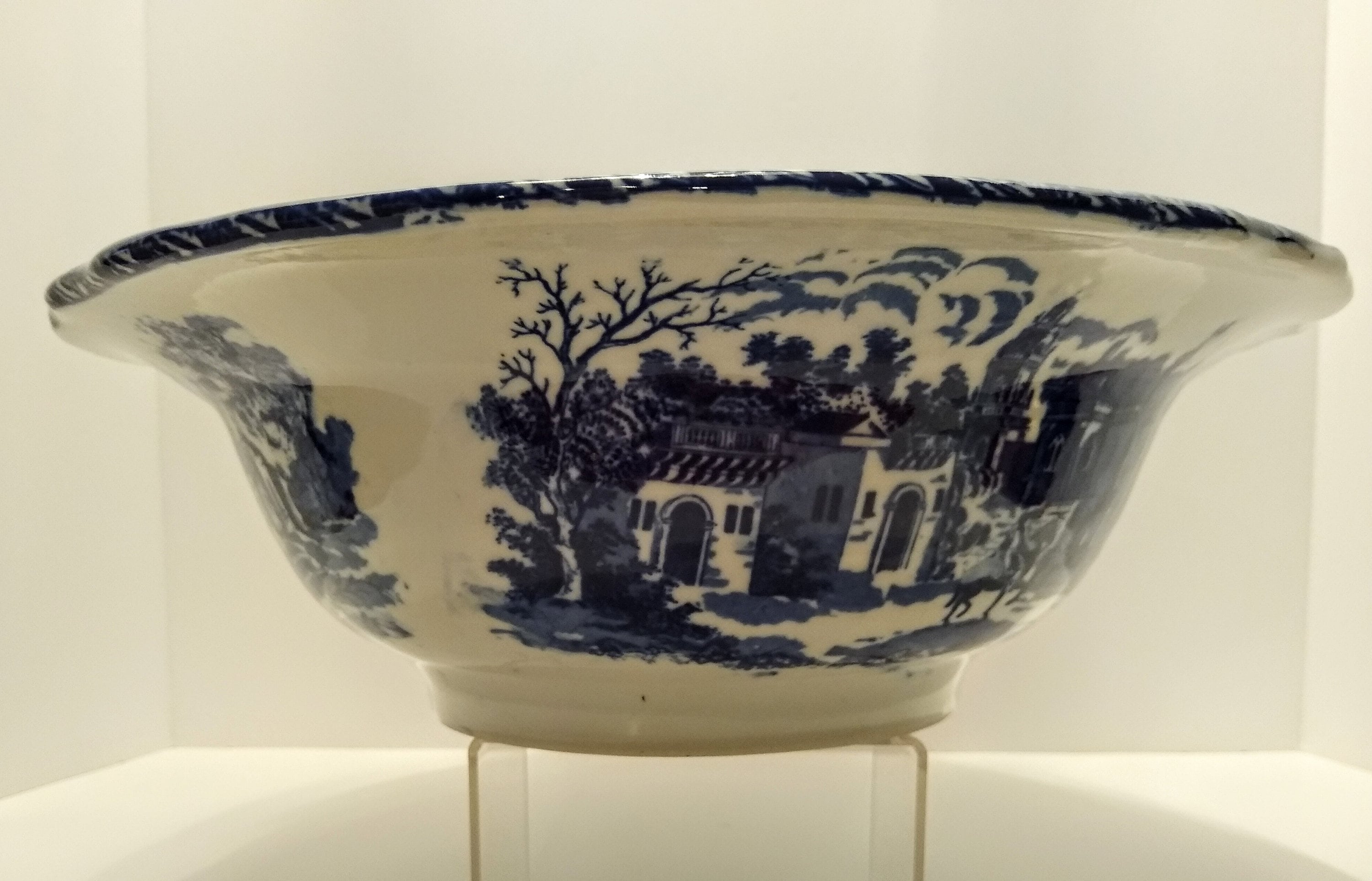 Vintage Victoria Ware Ironstone Blue Transferware Bowl or Basin - Etsy