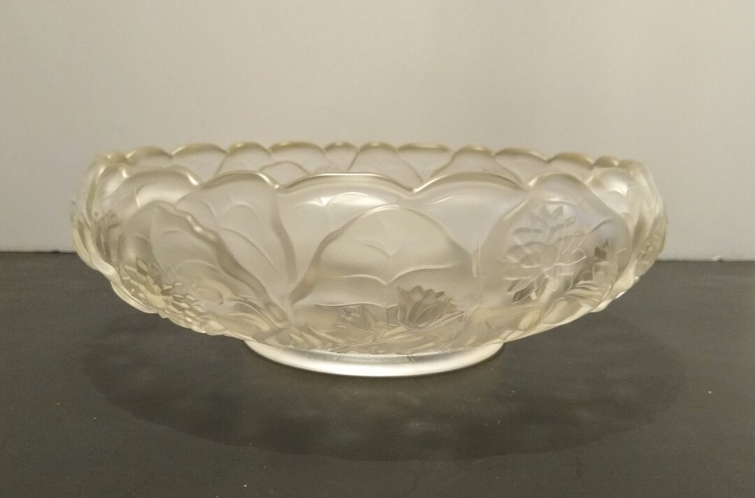 Fenton Water Lily Bowl; Satin Finished - Etsy