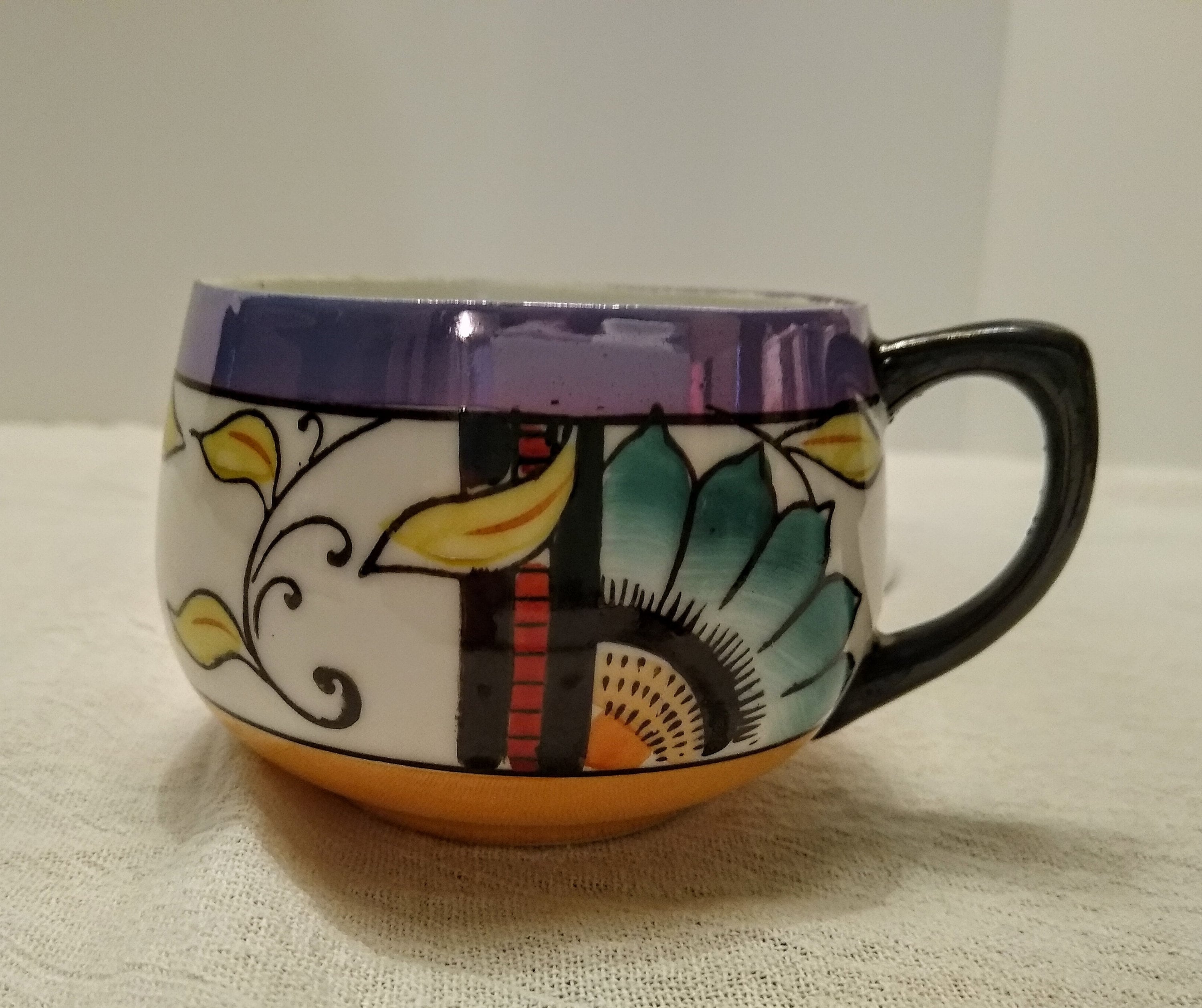 Chikaramachi Hand Painted Porcelain Lusterware Cups and Saucers - Etsy