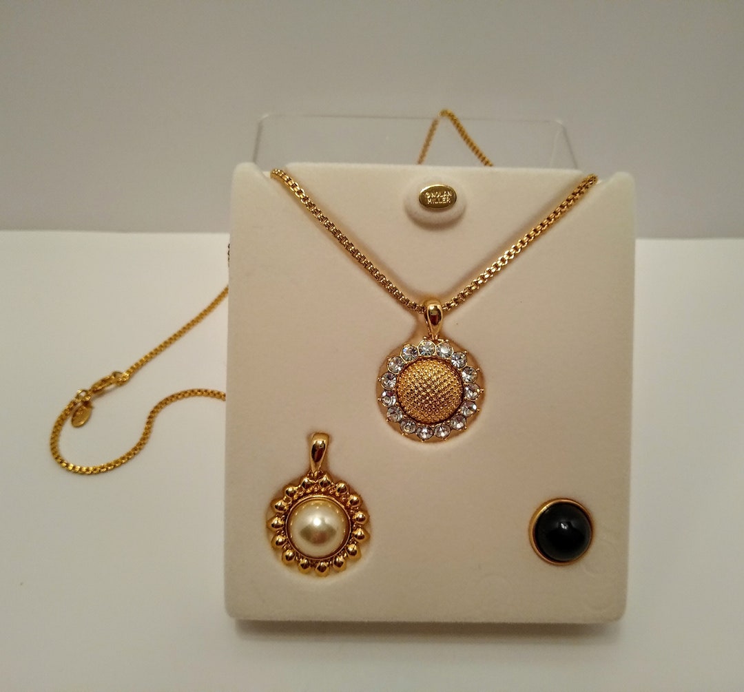 Nolan Miller Glamour Collection Interchangeable Necklace and Pendant ...