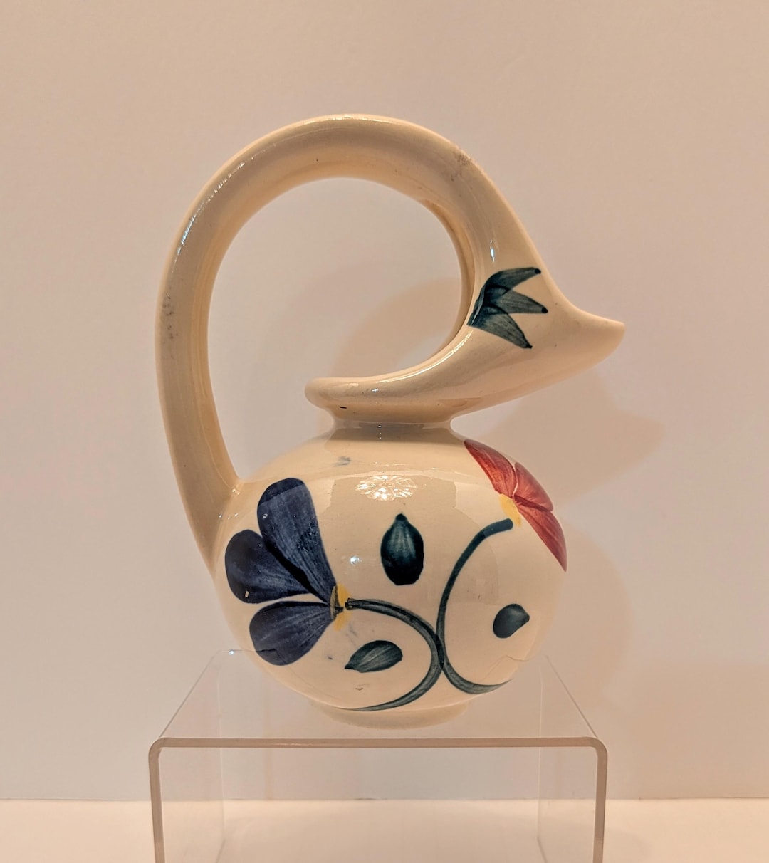 Slipware Honey Jug; Purinton Pottery, Petals Pattern - Etsy