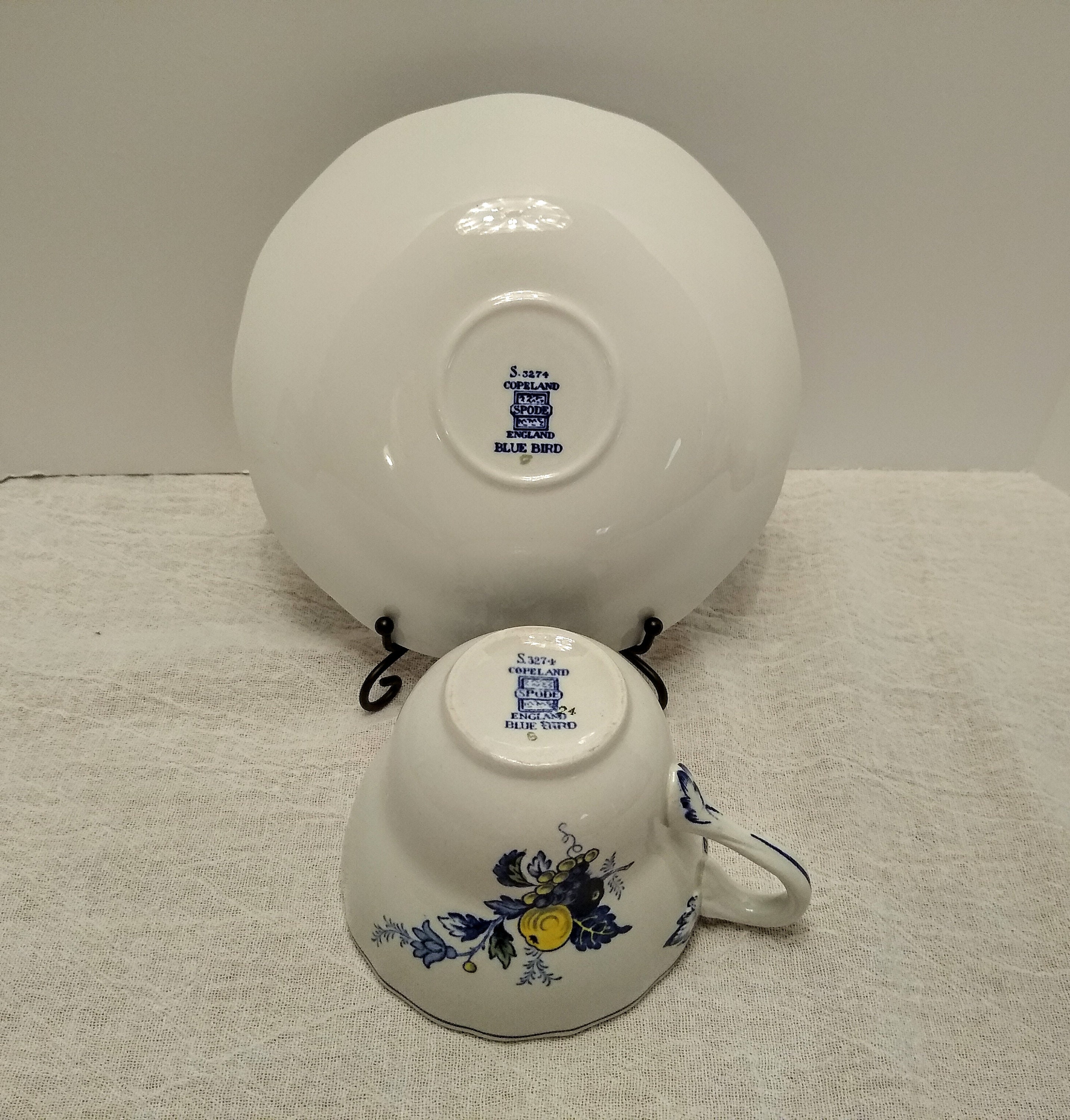 Copeland Spode blue Bird Teacup Made in England - Etsy