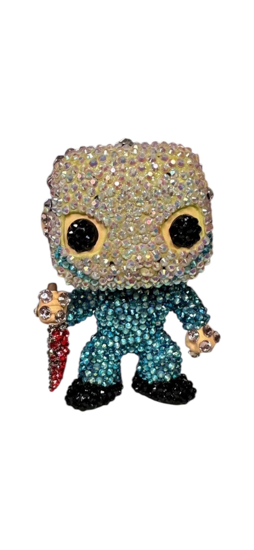 Jason Voorhees Horror Bejeweled Bedazzled Jewel Scary Movie Rhinestone ...