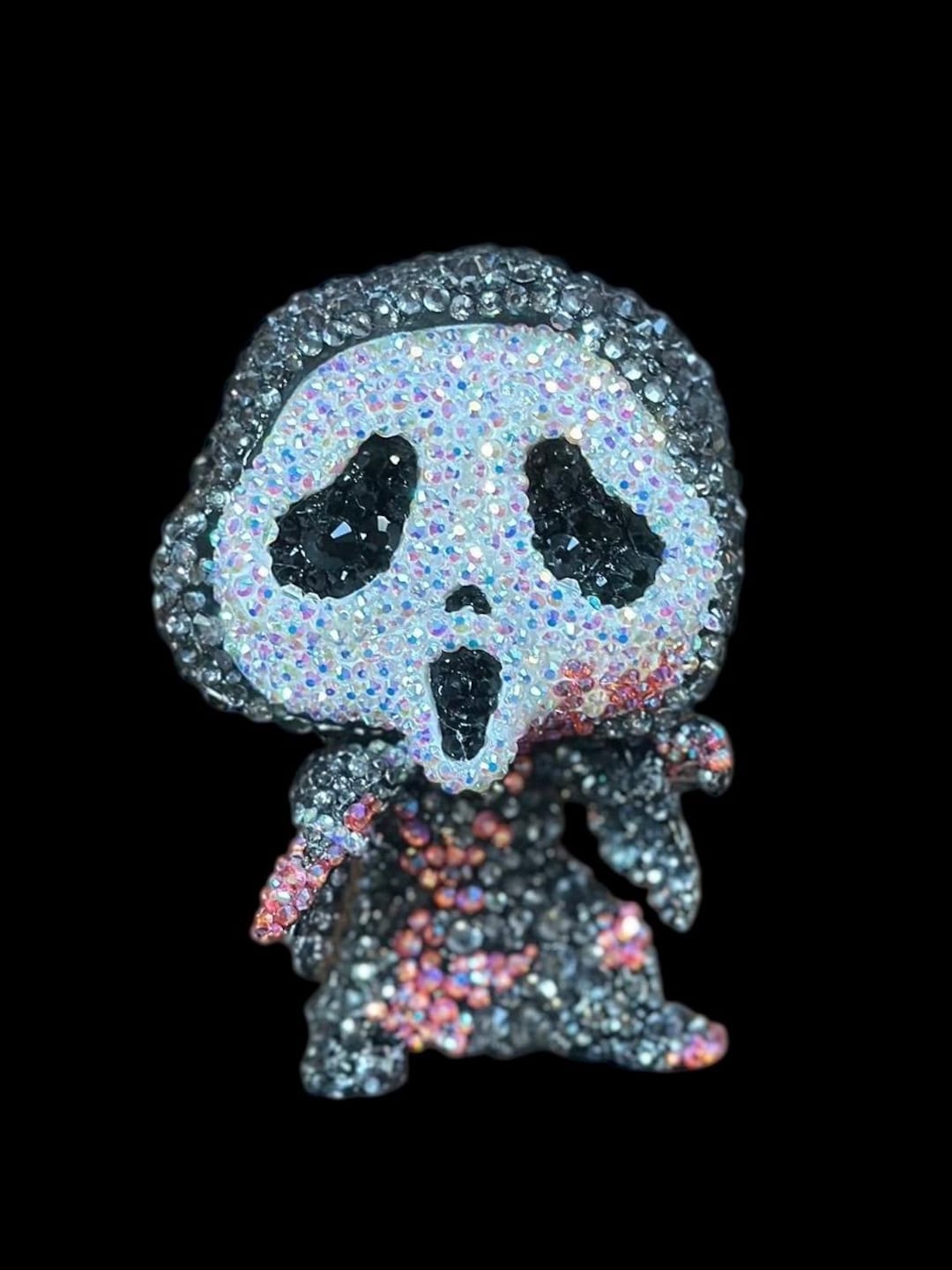 Bloody GHOSTFACE Ready to Ship Horror Bejeweled Bedazzled Jewel Scary ...