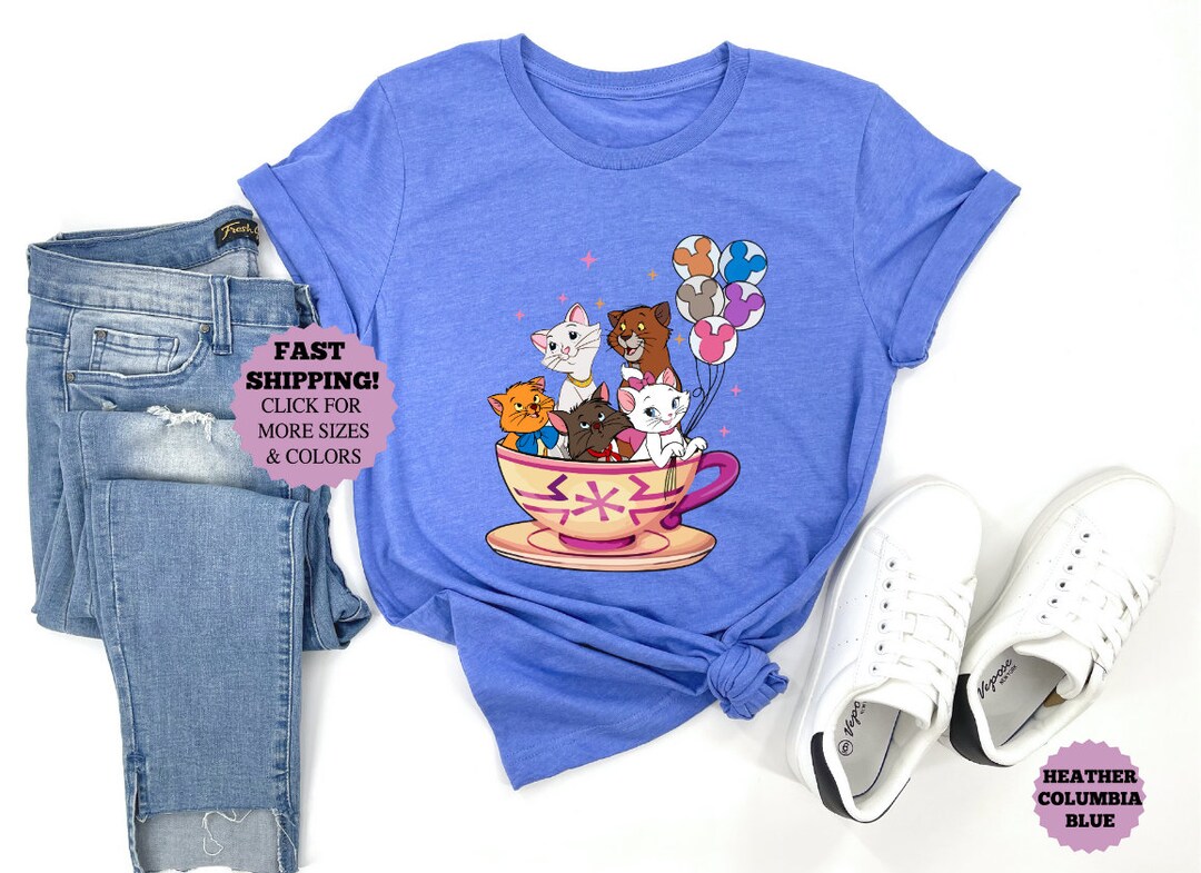 Disney Balloons Teacup Cat Shirt, Disney Teacup Sweatshirt, Disney ...