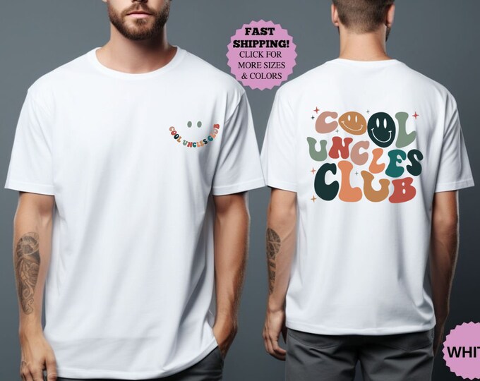 Cool Uncles Club Shirt,gift for Uncle,group Party Shirt,best Friend ...