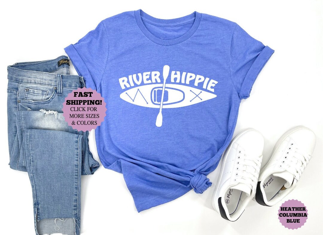 River Hippie Shirt, Canoe Hippie Tee, Summer Kayaking Sweatshirt ...